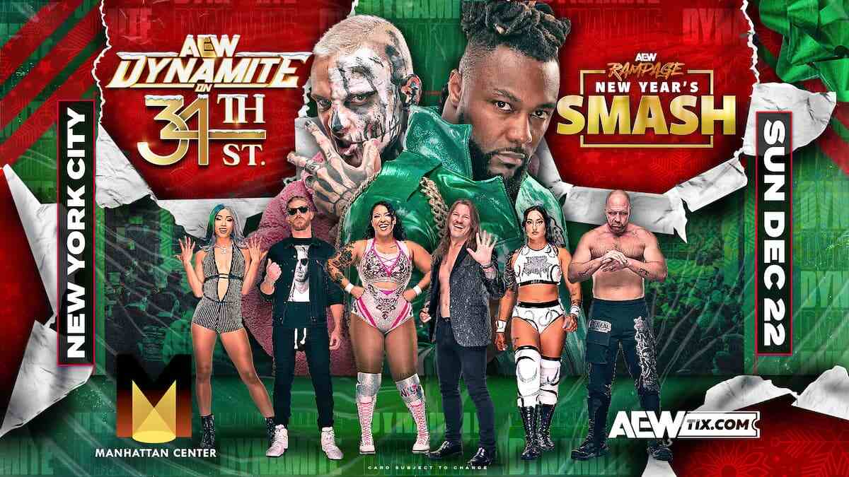 AEW Dynamite and Rampage SPOILERS: Matches and segments taped 12/22 to air 12/25 and 12/27 - WWE ...