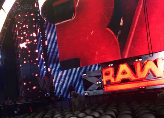PHOTO: WWE looks to be debuting a new set for tonight's RAW in ...