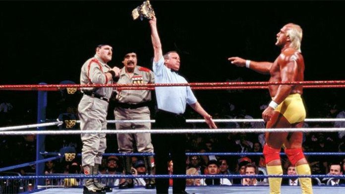WWF WrestleMania VII Results - 3/24/91 (Hogan vs. Sgt. Slaughter ...