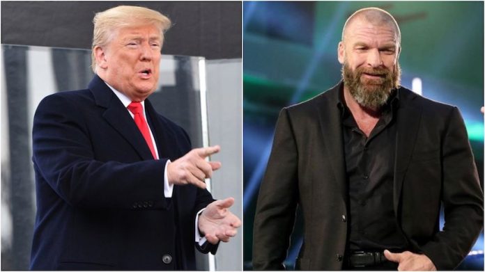 US President Donald Trump comments on Triple H’s 25 Year Celebration in ...