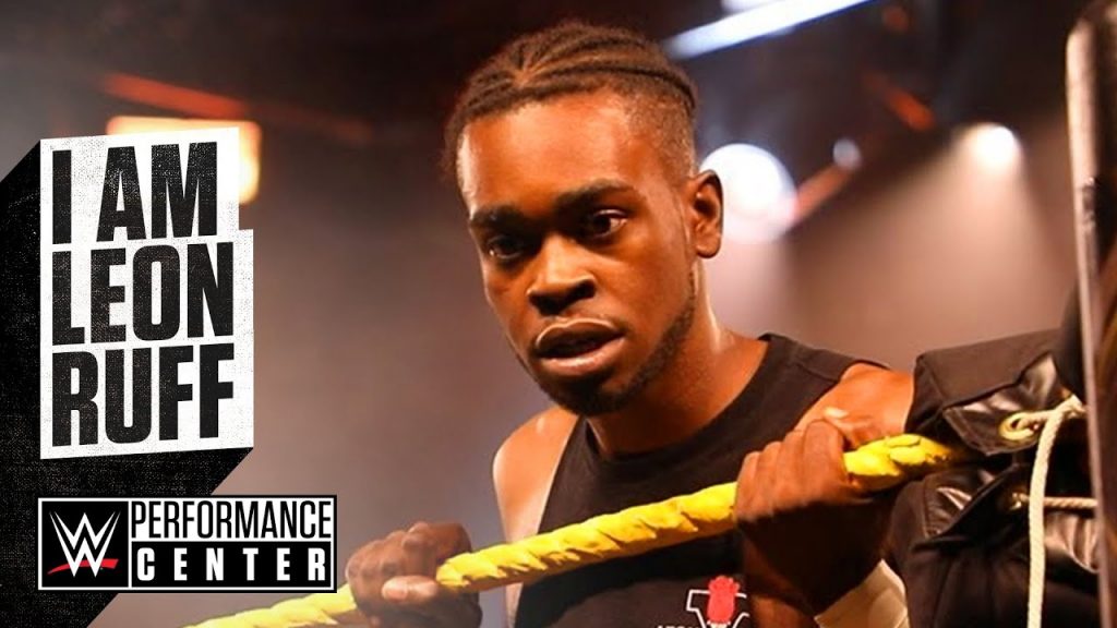 NXT North American Champion Leon Ruff and referee Aja Smith announce ...