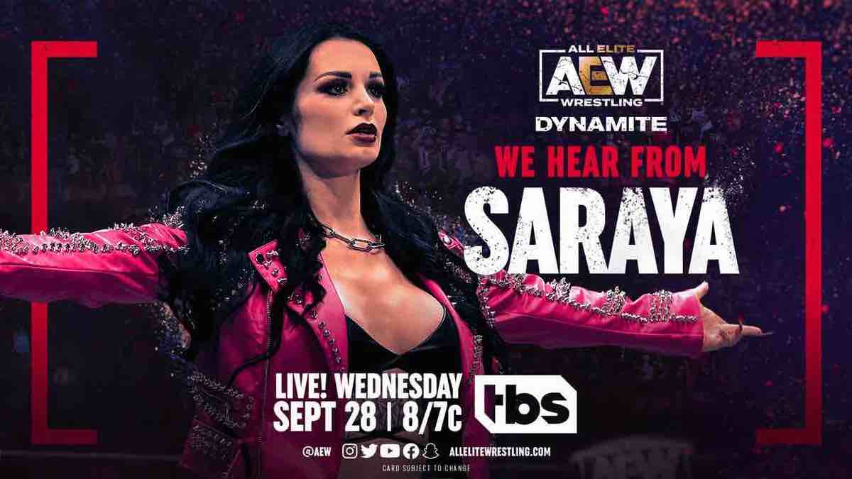 AEW Dynamite Preview: Saraya Speaks; Two Title Matches - WWE News, WWE Results, AEW News, AEW ...