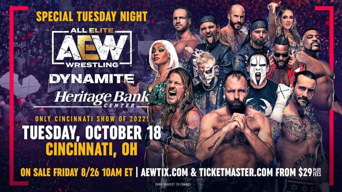 World Title Match To Headline Special Tuesday Night AEW Dynamite Next Month - WWE News, WWE ...