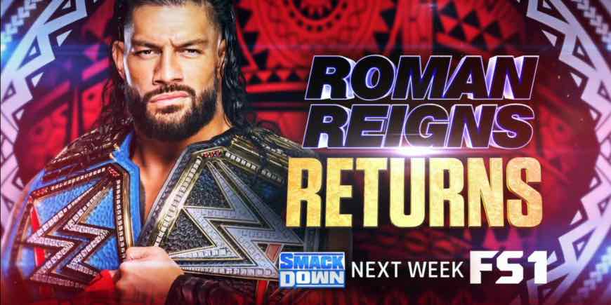 Roman Reigns and more announced for next week's WWE SmackDown airing on FS1 - WWE News, WWE ...