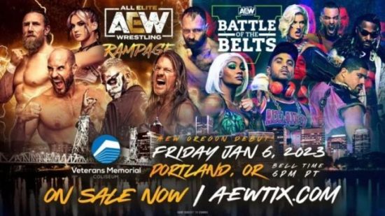 Current card for this Friday's live AEW Rampage and AEW Battle of the Belts V - WWE News, WWE ...