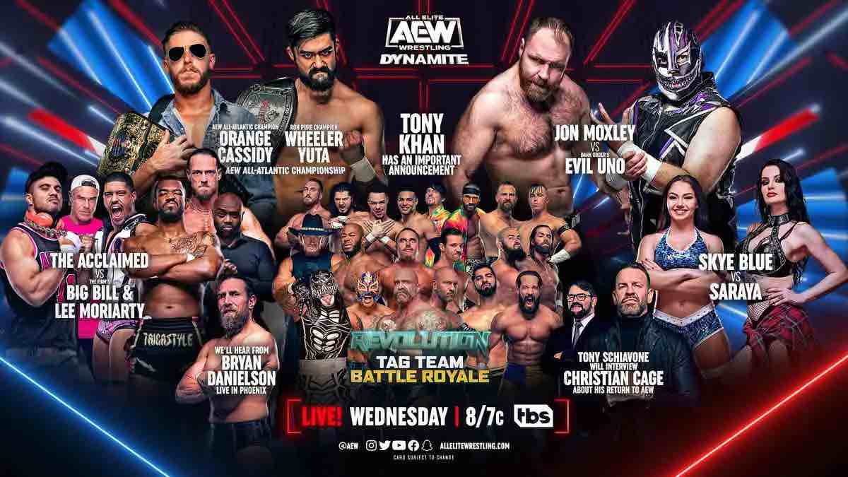 AEW Dynamite Preview: Title Match, Revolution Tag Team Battle Royale - WWE News, WWE Results ...