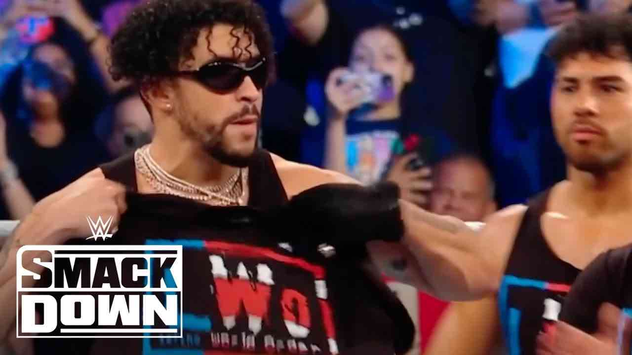 Video: Bad Bunny wears WWF Attitude era jacket, joins LWO on 5/5 ...