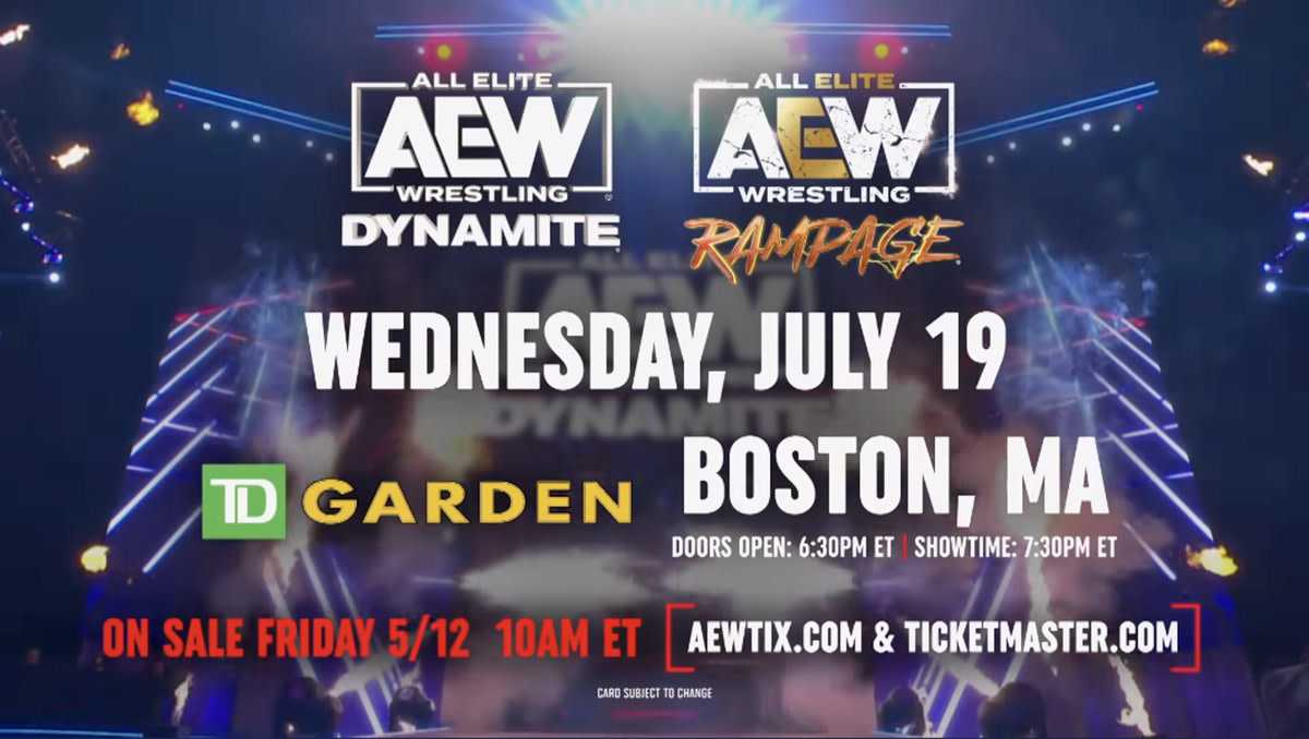 AEW to debut at TD Garden in Boston later this summer - WWE News, WWE ...