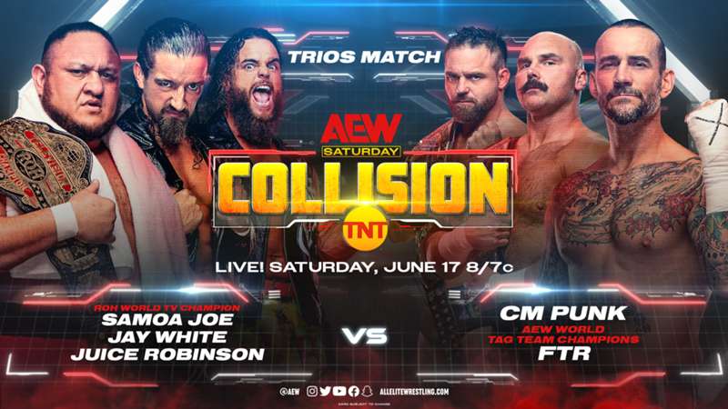 AEW Collision Results - 6/17/23 (Premiere episode featuring the return of CM Punk) - WWE News ...