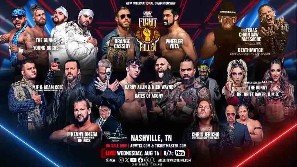 AEW Dynamite: Fight For The Fallen Preview: Title Match, Texas Chainsaw ...
