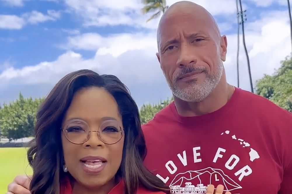 Dwayne Johnson and Oprah Winfrey create People's Fund of Maui - with $10 million donation - WWE ...