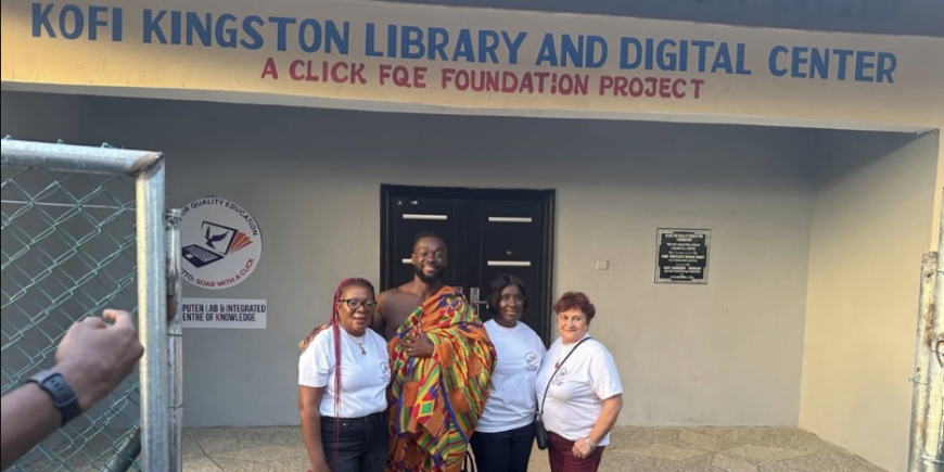 WWE Superstar opens Library And Digital Center in Ghana - WWE News, WWE ...