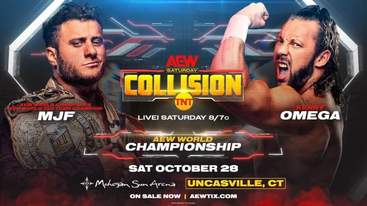 AEW World Championship match announced for 10/28 AEW Collision - WWE News, WWE Results, AEW News ...