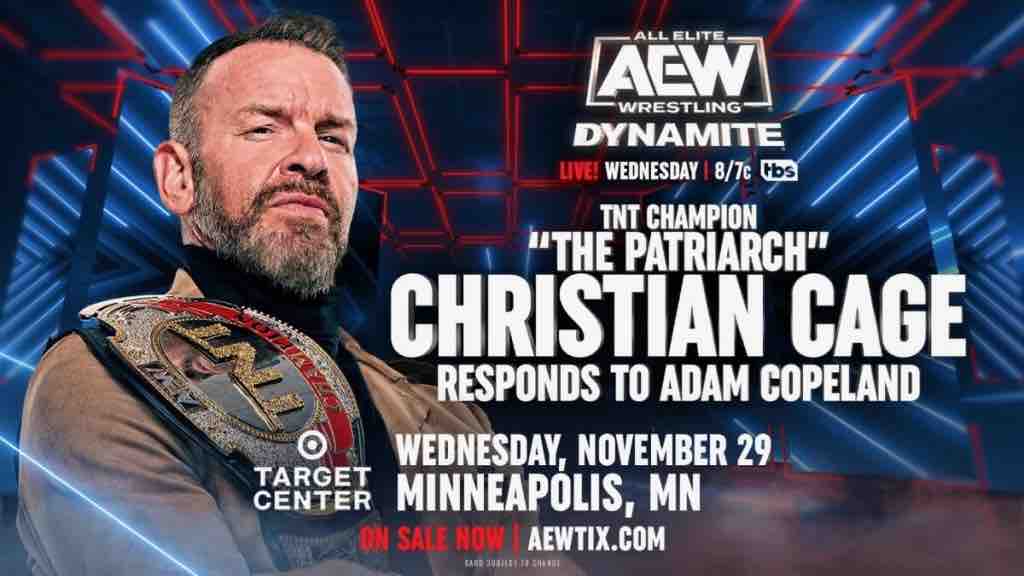 Christian Cage segment set for 11/29 AEW Dynamite - WWE News, WWE ...
