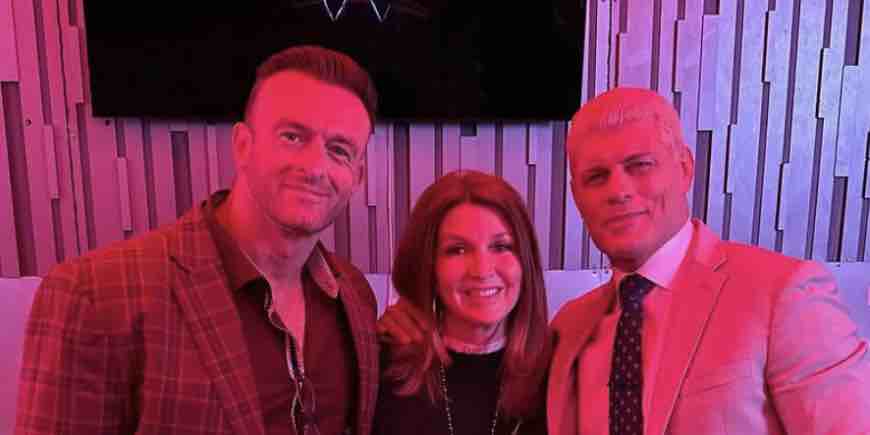 Former TNA/IMPACT Wrestling President Dixie Carter backstage at WWE Raw ...