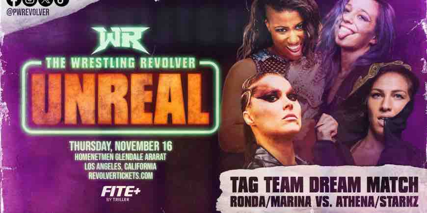 Ronda Rousey and Marina Shafir vs. Athena and Billie Starkz at ...