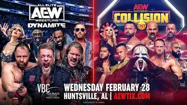 AEW to hold a live episode of Dynamite and tape Collision on February ...