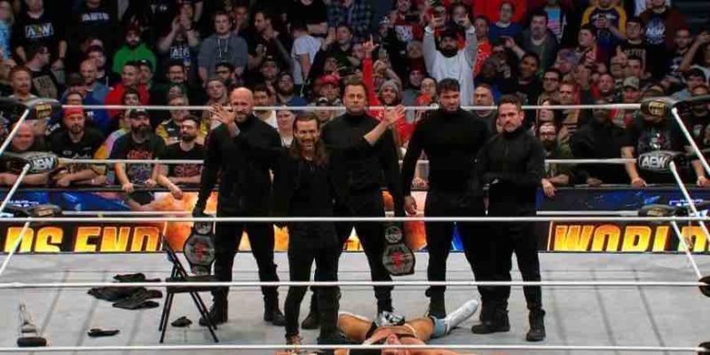 Major title changes hands at AEW Worlds End, the devil and goons ...