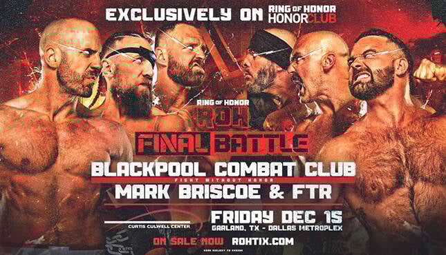 ROH Final Battle Quick Results - 12/15/23 (Five Title Matches; Watch ...