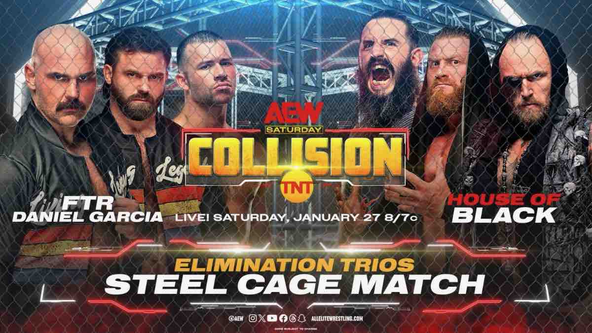 AEW-Collision-1-27-24-Elimination-Trios-Steel-Cage - WWE News, WWE ...