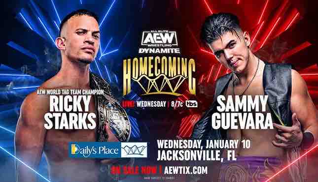 Current lineup for 1/10 AEW Dynamite Homecoming; Title Match set for ...