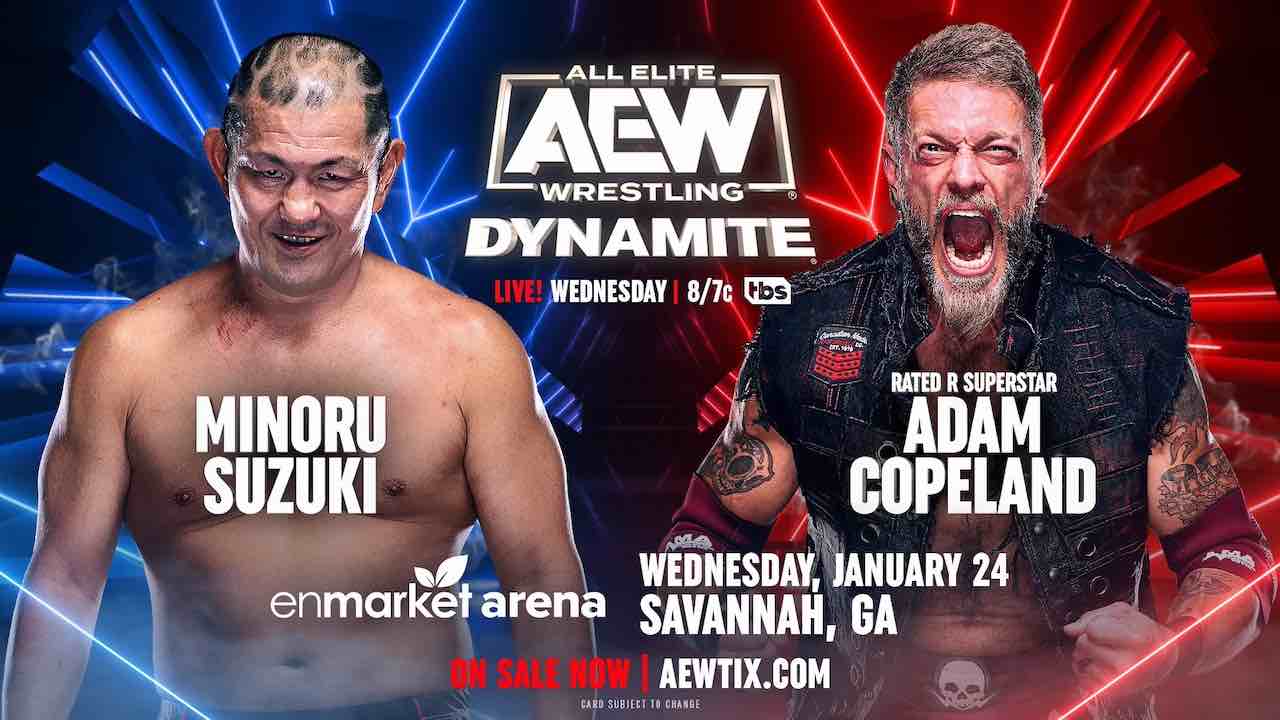 AEW Dynamite Preview: Minoru Suzuki vs. Adam Copeland, Title Match - WWE News, WWE Results, AEW ...