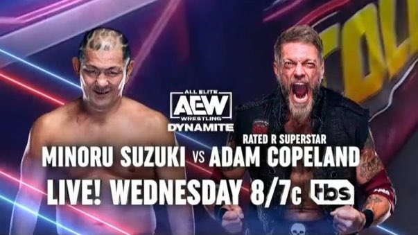 Adam Copeland vs. Minoru Suzuki and more set for 1/24 AEW Dynamite - WWE News, WWE Results, AEW ...