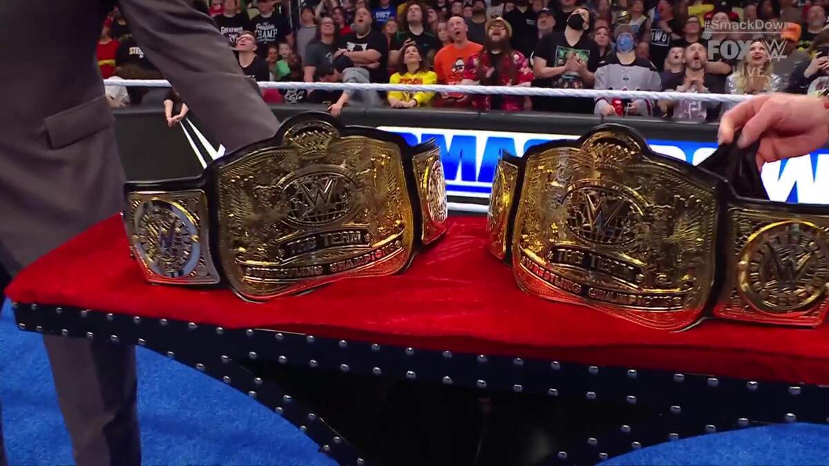WWE unveils new Tag Team Championships on SmackDown - WWE News, WWE ...