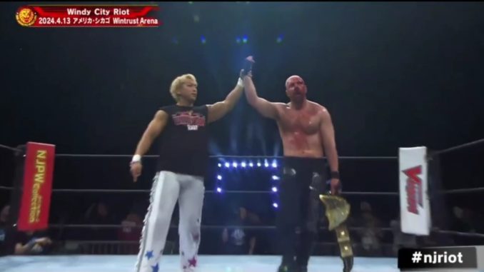 Top AEW star wins the NJPW IWGP World Title at Windy City Riot, makes ...