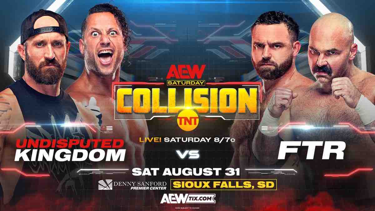 AEW Collision Results - 8/31/24 (Undisputed Kingdom vs. FTR, more!) - WWE News, WWE Results, AEW ...