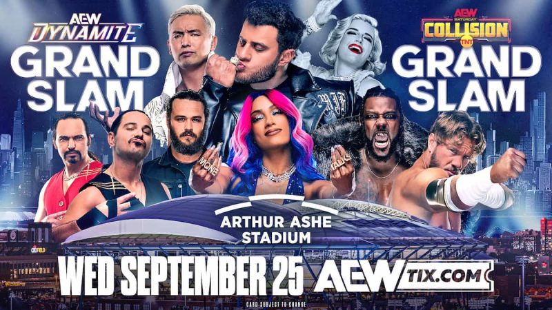 UPDATED: Lineup for 9/25 AEW Dynamite Grand Slam and 9/28 Collision - WWE News, WWE Results, AEW ...