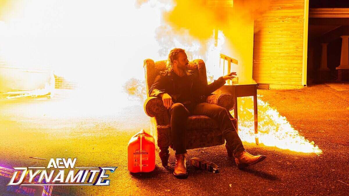 Hangman Adam Page destroys Swerve Strickland's childhood home on AEW Dynamite - WWE News, WWE ...