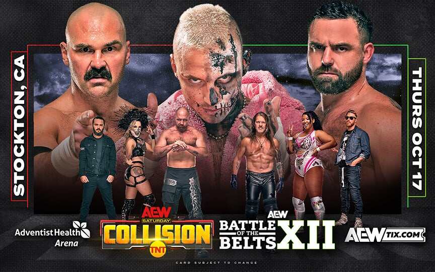 AEW Collision and Battle of the Belts XII SPOILERS: Matches and segments taped on 10/17 to air ...