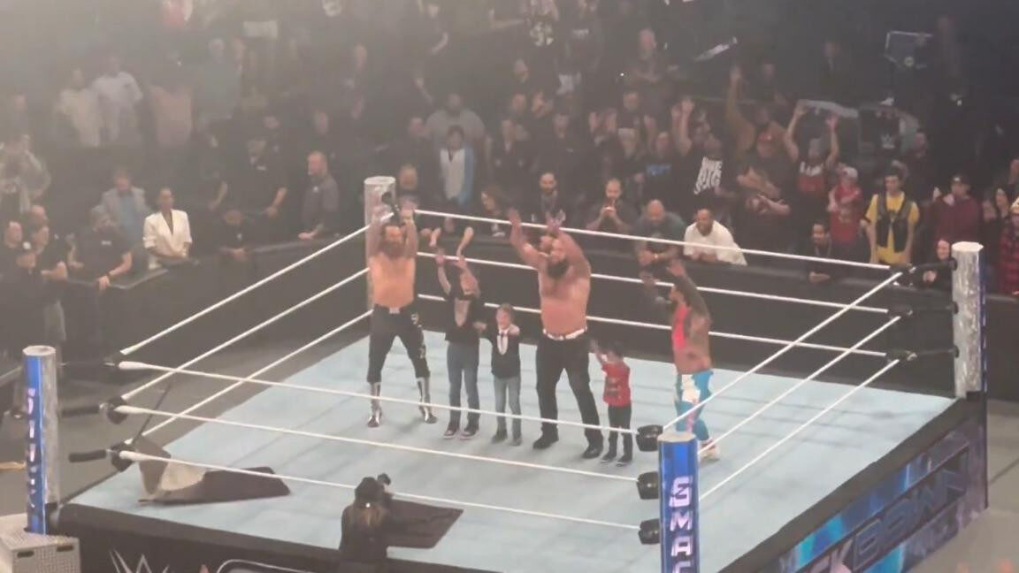 Bray Wyatt and Brodie Lee’s kids Yeet with Jey Uso, Sami Zayn and Braun ...