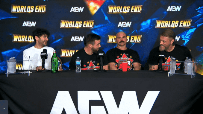 AEW Worlds End Post Media Scrum Highlights: FTR, Adam Copeland, WWE in ...