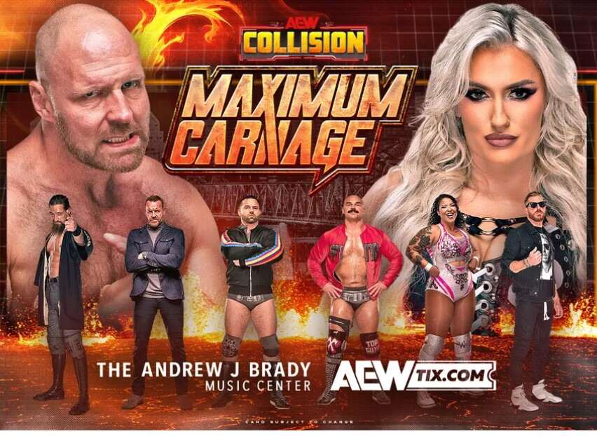 AEW Collision - Maximum Carnage Results - 1/18/25 (Title Match, Texas Death Match, More!) - WWE ...