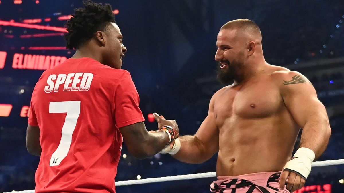 YouTube personality carted out following appearance at WWE Royal Rumble ...