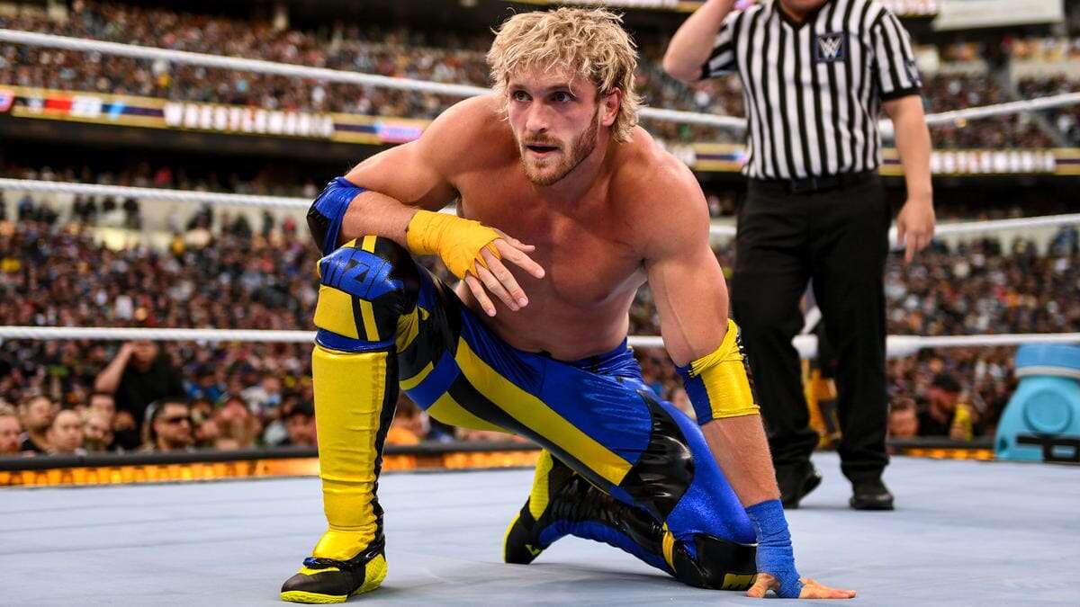 Logan Paul gives WWE-style celebration at Sidemen Charity Match - WWE ...