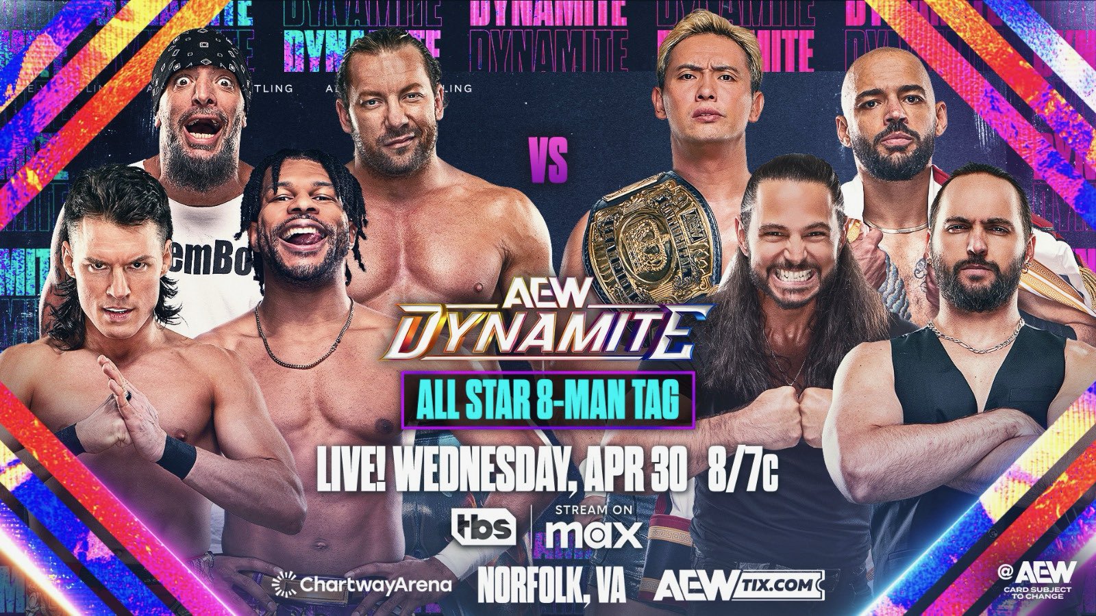 All Star 8-Man Tag Match announced for 4/30 AEW Dynamite - WWE News, WWE Results, AEW News, AEW ...