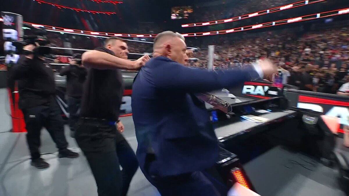 Video: Gunther attacks commentary during 'Raw After WrestleMania' - WWE ...