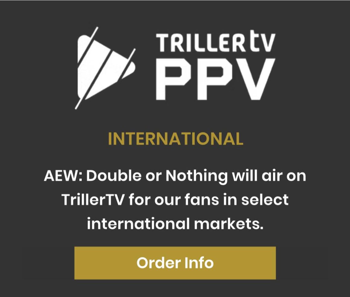 AEW Double Or Nothing no longer airing on TrillerTV in North America - WWE News, WWE Results ...