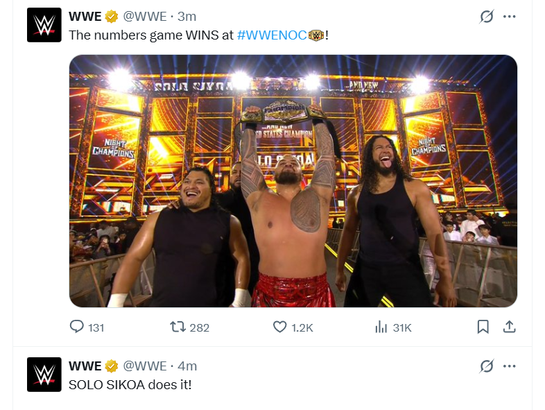 Big title change takes place at WWE Night of Champions - WWE News, WWE Results, AEW News, AEW ...