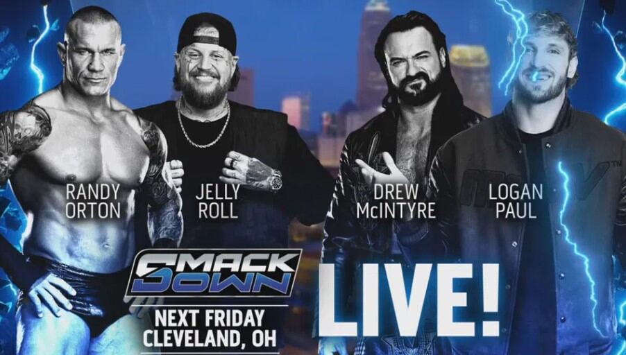 Randy Orton, Jelly Roll, Drew McIntyre, Logan Paul, Tag Title match set ...