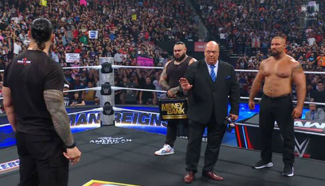 WWE-Raw-7-21-25-Roman-Reigns-Paul-Heyman-Bronson-Reed-Bron-Breakker-645x370 - WWE News, WWE ...