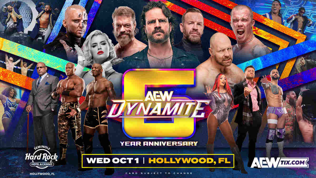 AEW Collision program note for 10/4; Lineup for Dynamite 6-Yr ...