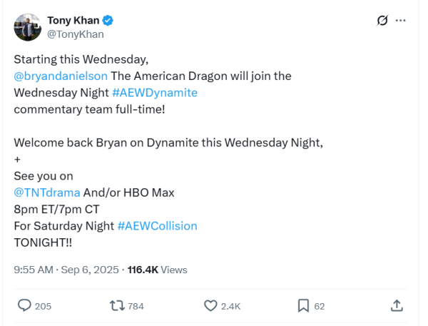 Former AEW Champion joining Dynamite commentary team full-time ...