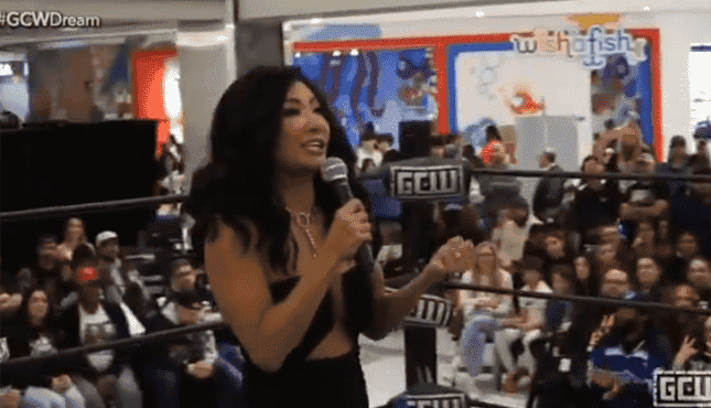 Gail Kim appears at GCW Dream On, cuts a heel promo and gets confronted ...