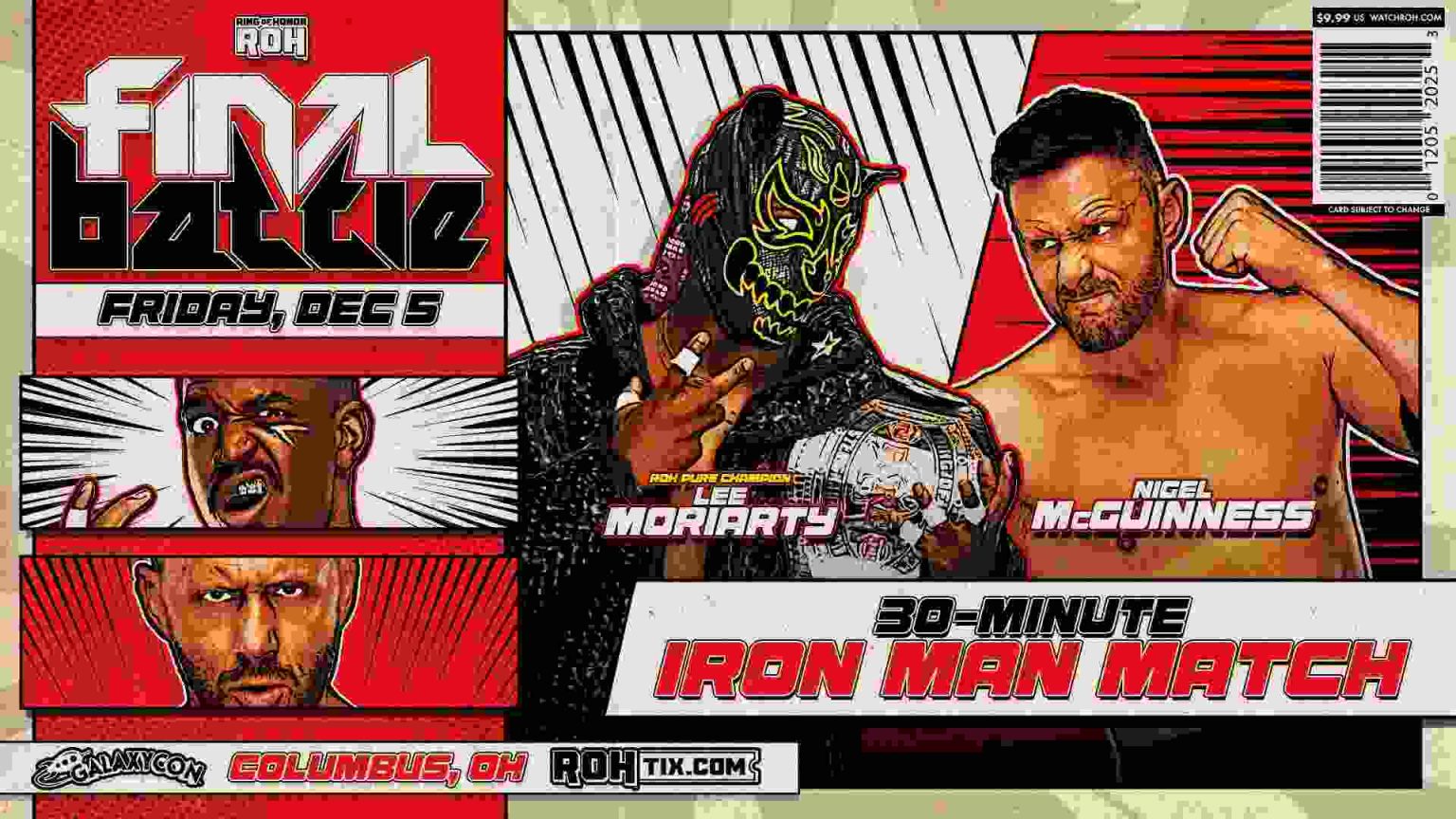 Nigel McGuinness to compete in 30-Minute Iron Man Match at ROH Final ...